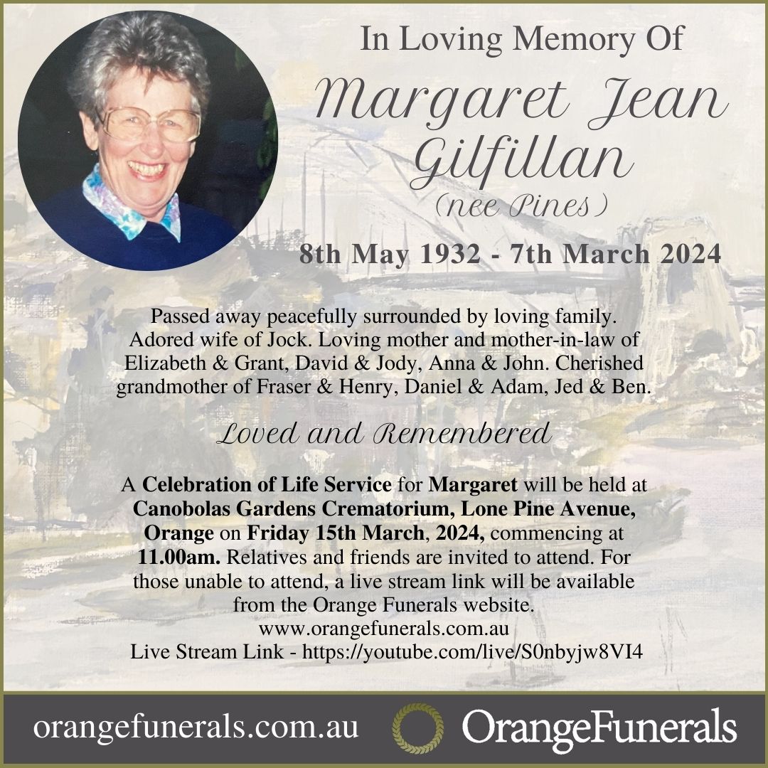 Current Funerals | Orange Funerals