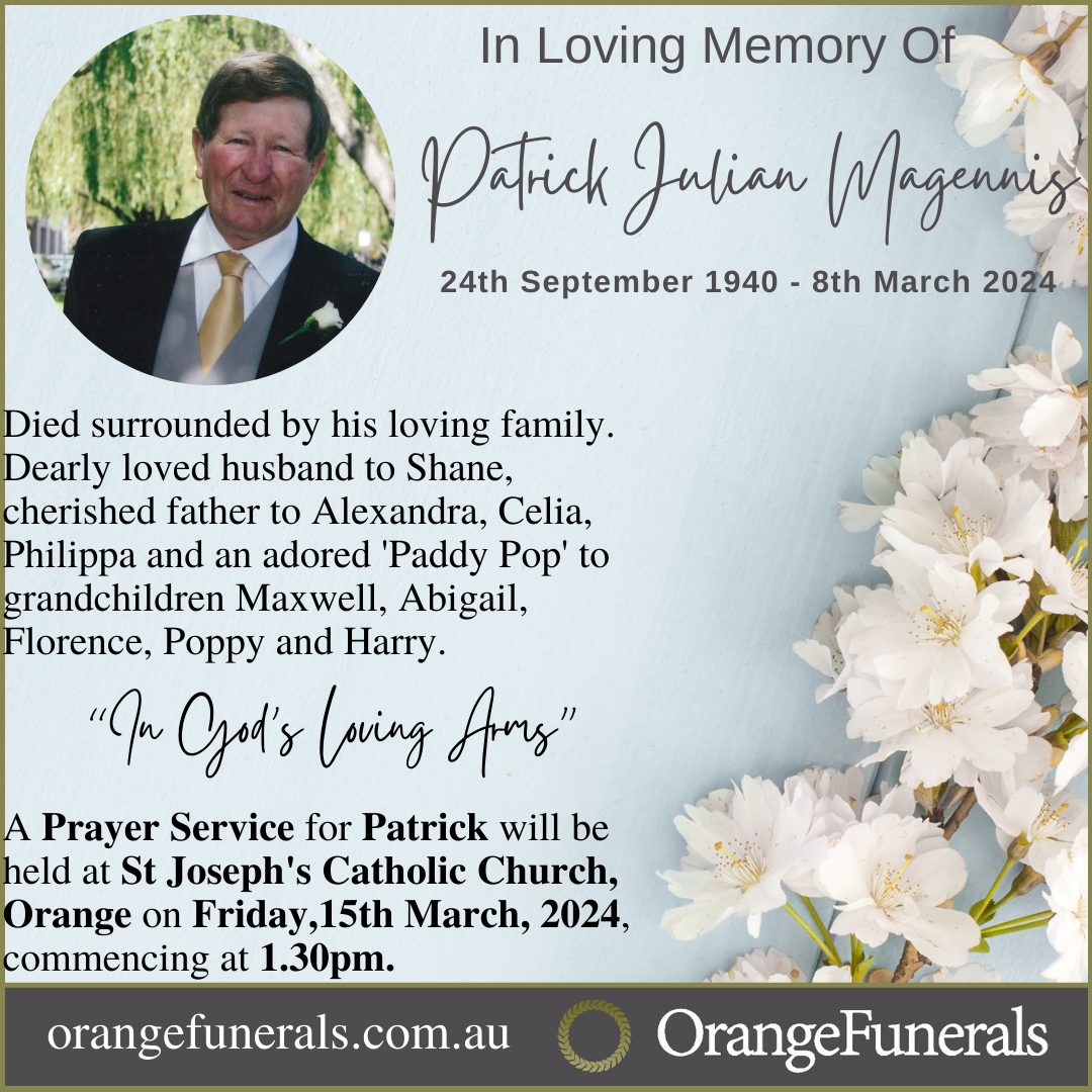 Patrick Julian Magennis | Orange Funerals