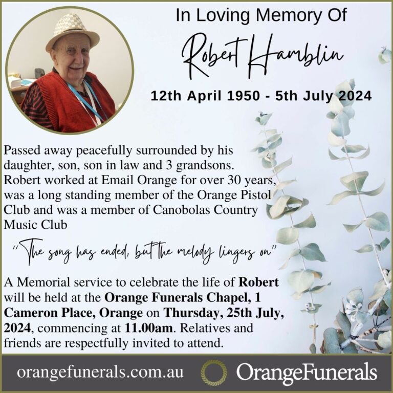 Robert Hamblin | Orange Funerals