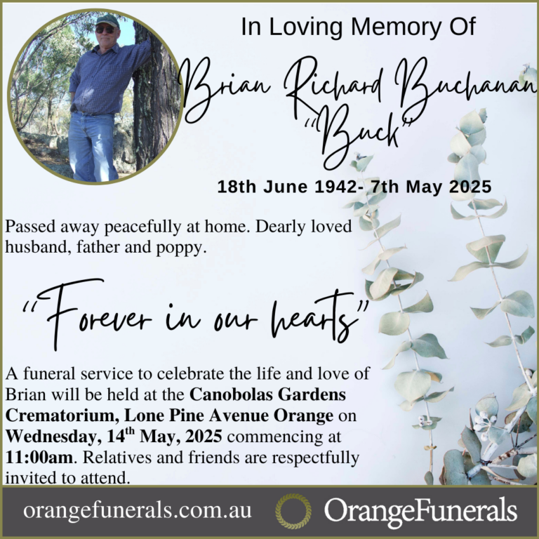 Brian Richard Buchanan | Orange Funerals
