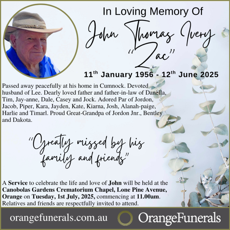 John Thomas Ivery | Orange Funerals