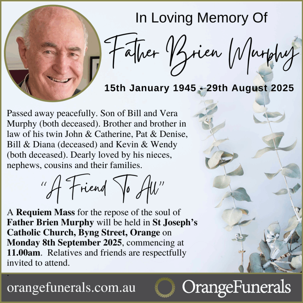 Father Brien Laurence Murphy | Orange Funerals